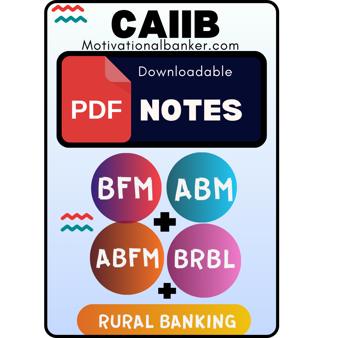 CAIIB 2024 PDF Notes Motivational Banker